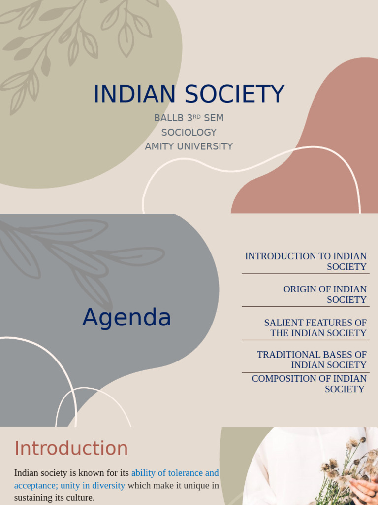 Indian Society - Introduction and Origin | PDF | Social Science | History