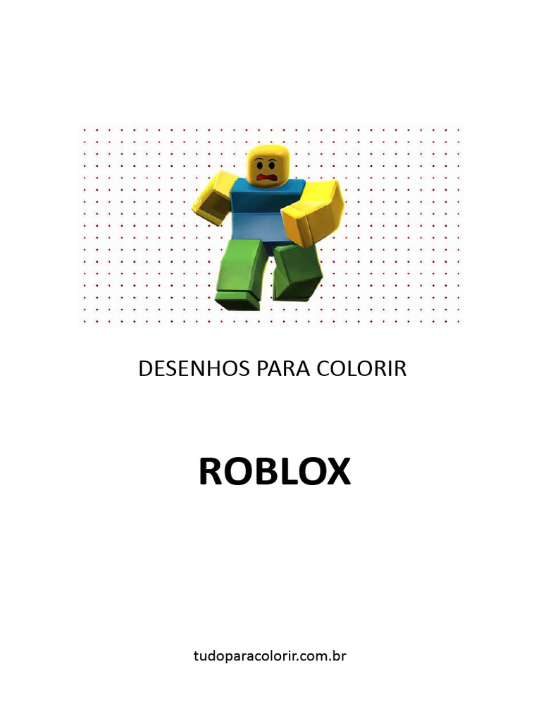 Desenhos de Roblox para Imprimir e Colorir | PDF