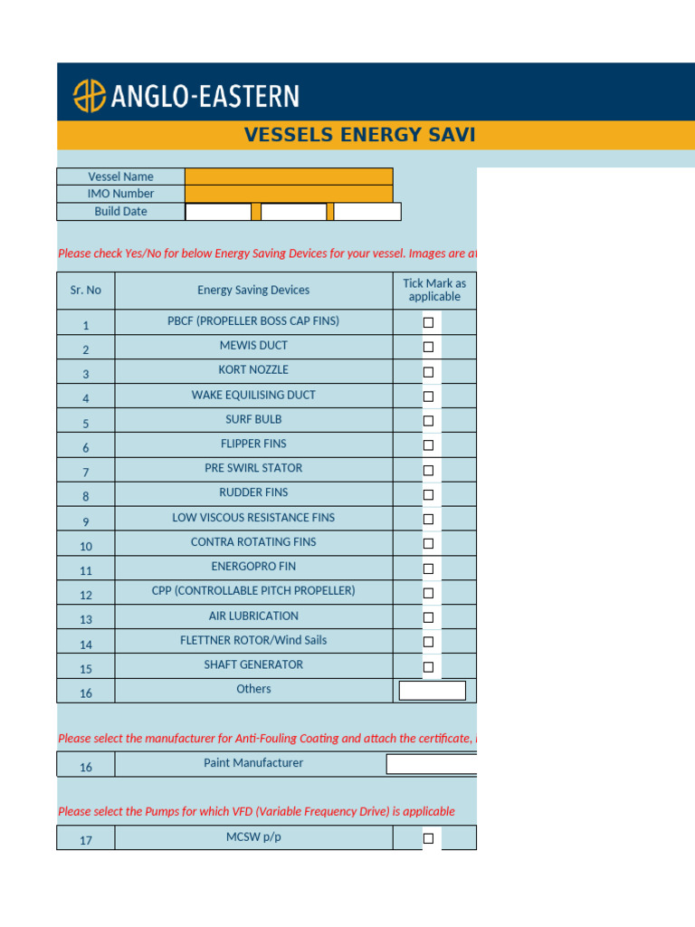 Vessel ESD Records Template | PDF