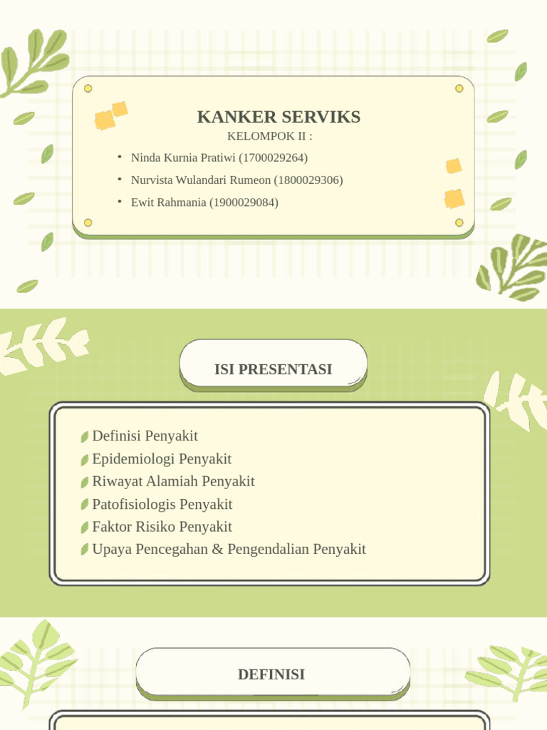Materi Kanker Leher Rahim Atau Serviks | PDF
