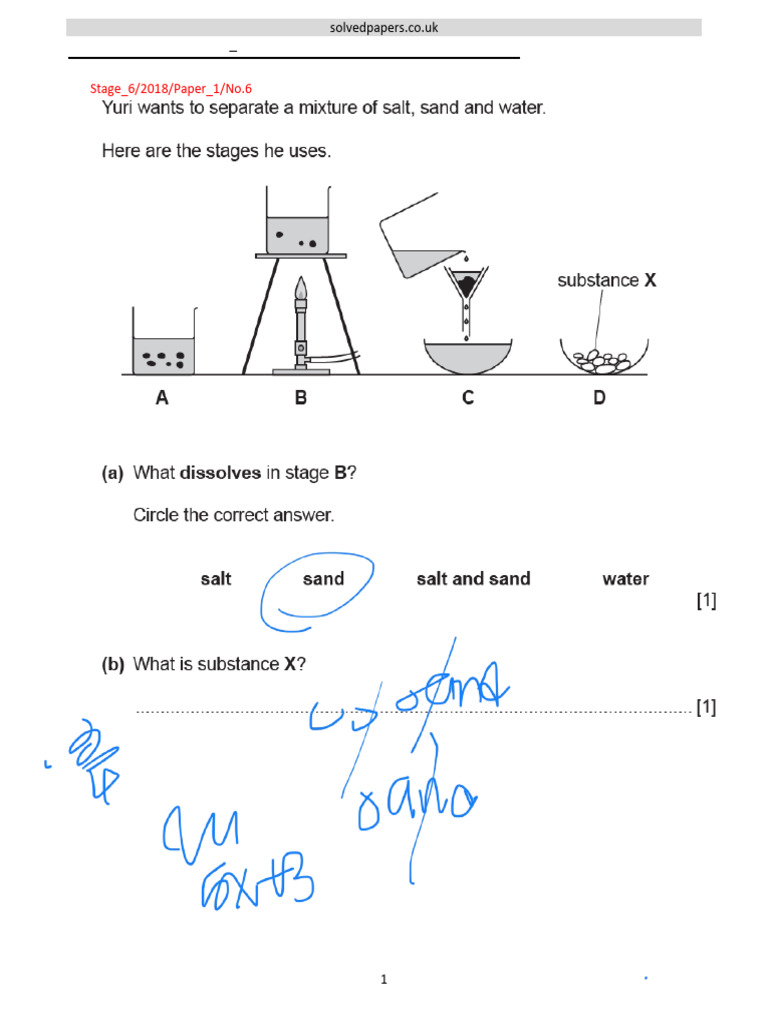2022 - 14 Mixtures and Separation Checkpoint - Primary Chemistry ...