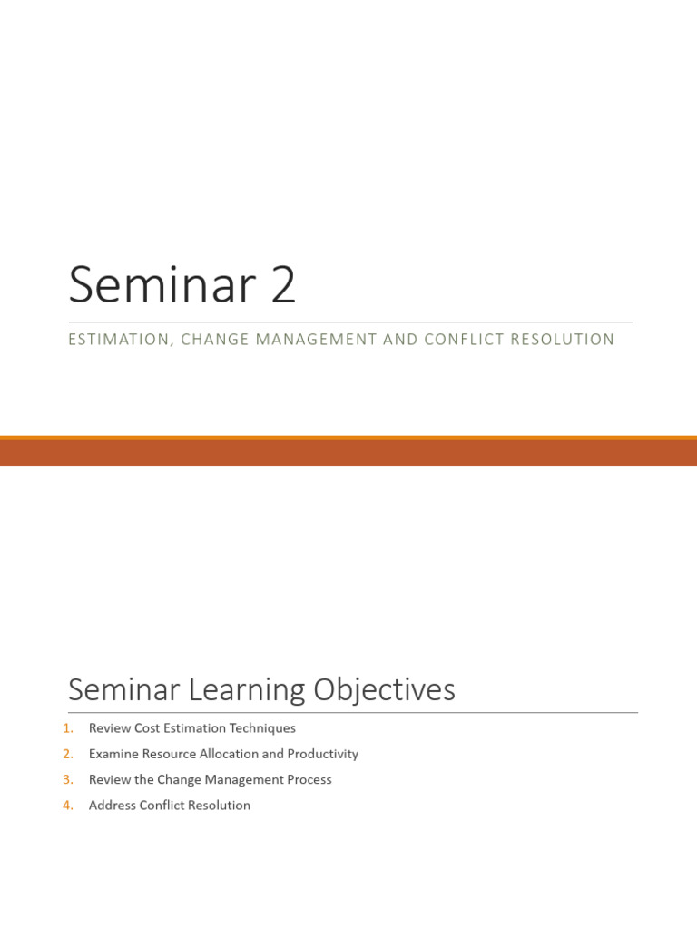 Seminar 2 Project Management | PDF
