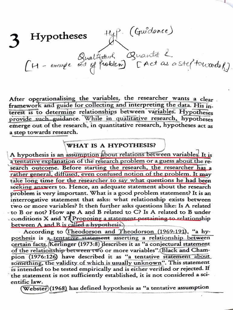 Hypothesis | PDF