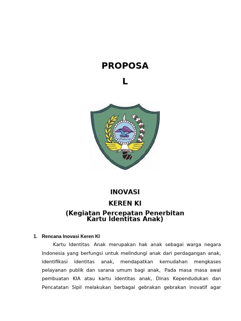 Proposal Keren KI | PDF