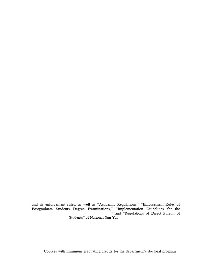 NSYSU EE Regulations of Qualification | PDF