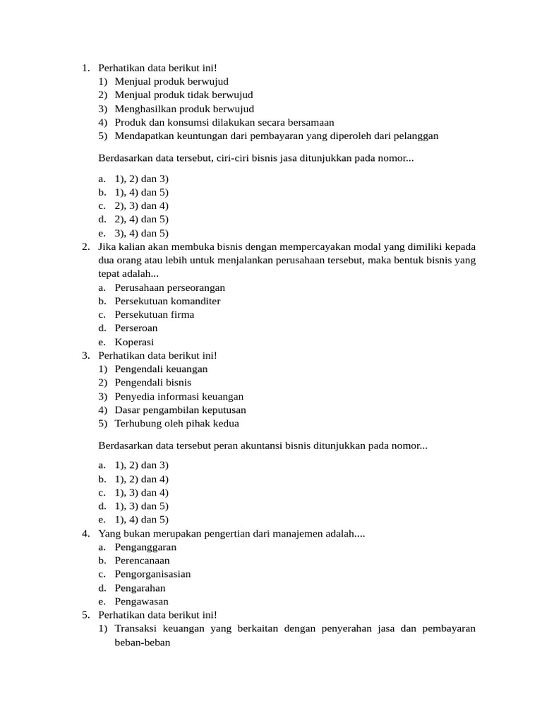 Latihan Soal Ekb | PDF