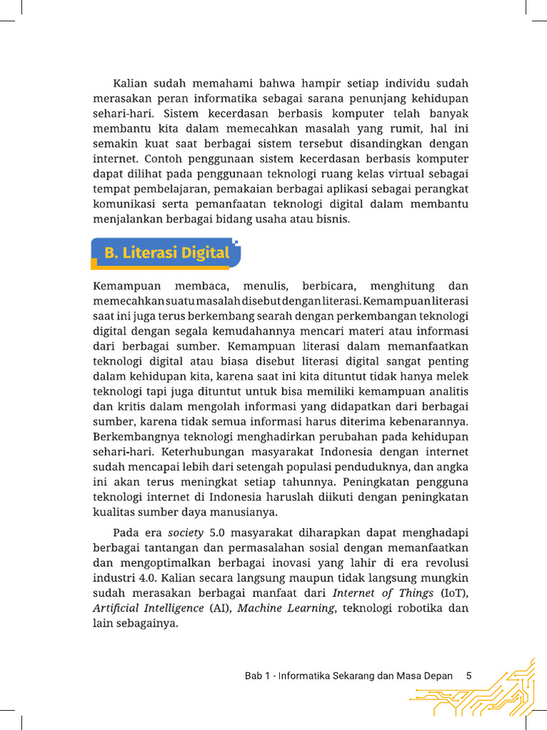 Informatika - Pertemuan 1 | PDF