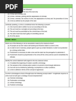 CMY1501 Questions and Answers 1 | PDF | Criminology | Crime & Violence