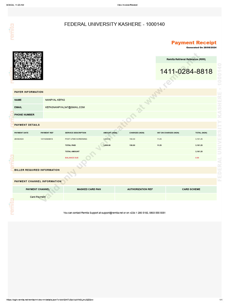KEFAS View Invoice_Receipt | PDF