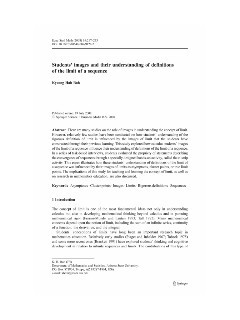 Roh-understand-limits | PDF