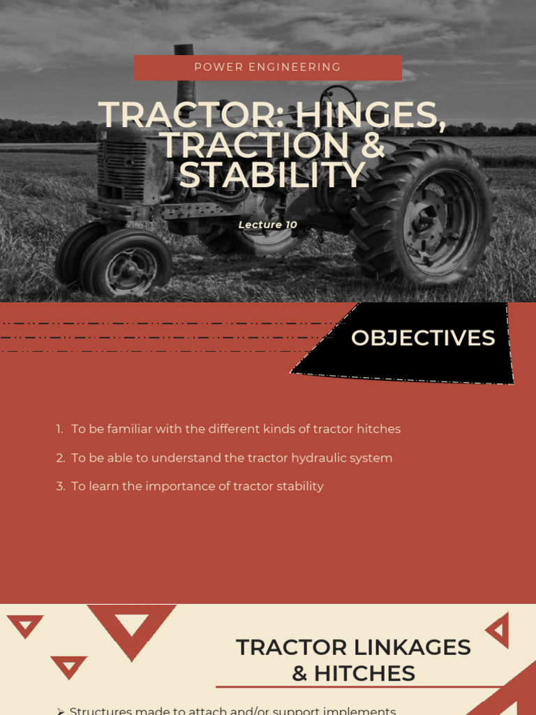 Tractor Hinges and Stability Overview | PDF | Tractor | Technology ...