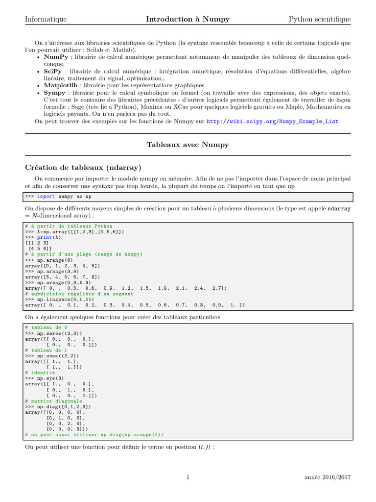 Numpy | PDF
