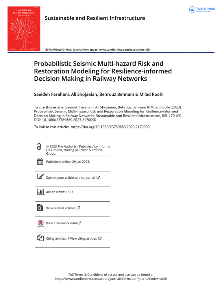 Probabilistic Seismic Multi-Hazard Risk and Restoration Modeling For Resilience-Informed ...