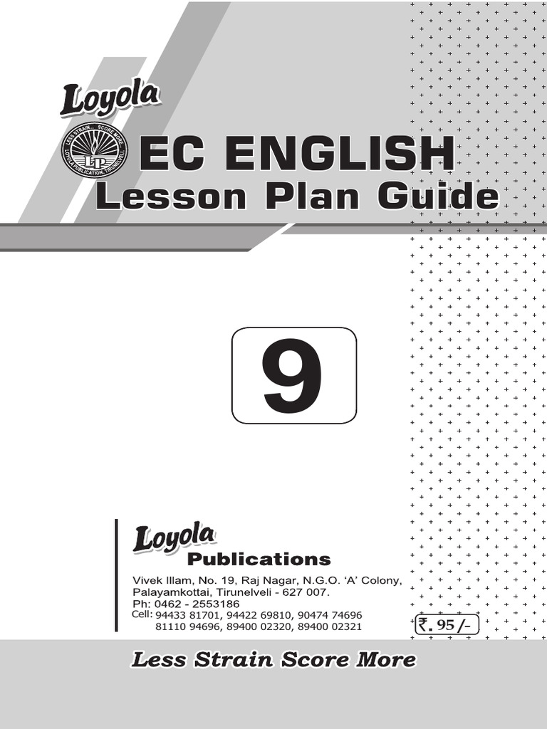 9th English - Lesson Plan | PDF
