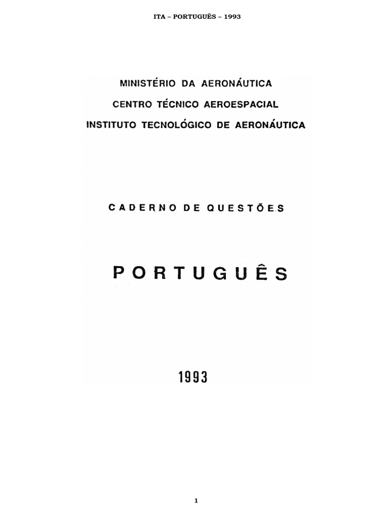 ITA 20portugu C3 AAs 201993 | PDF