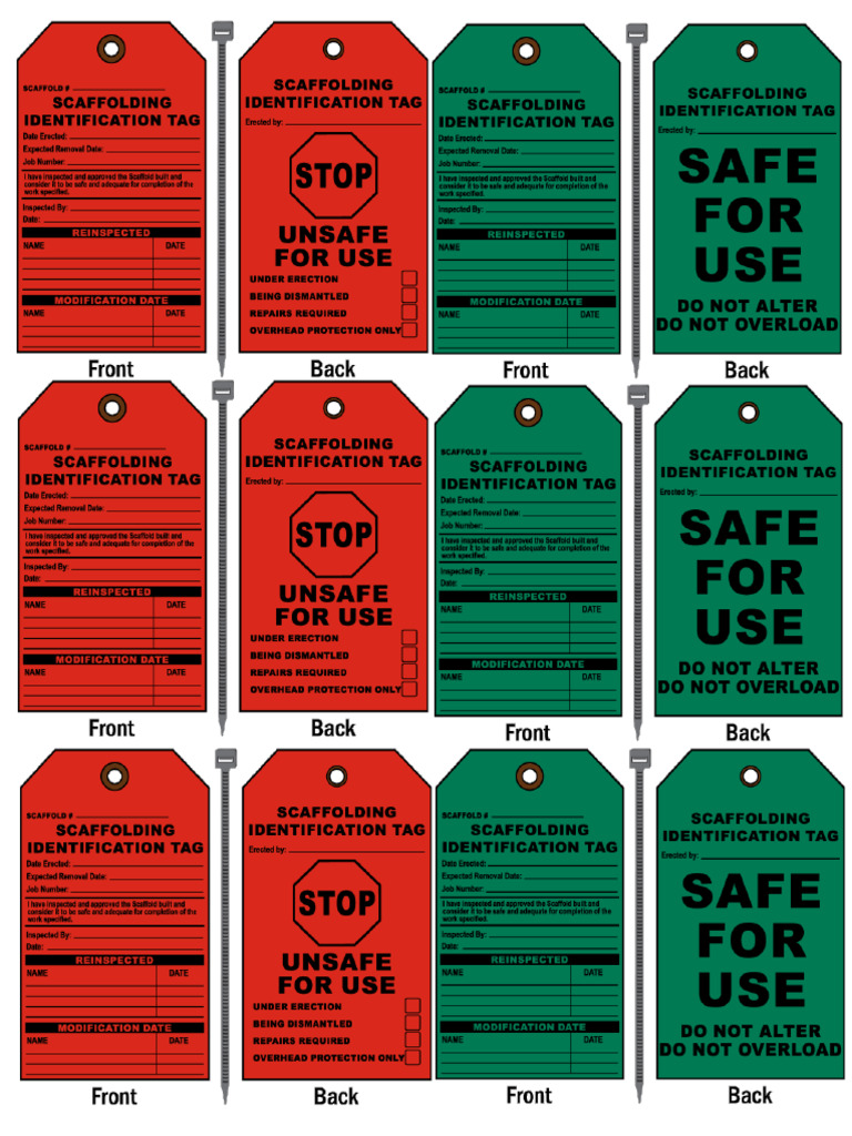 Scaffold Tag | PDF