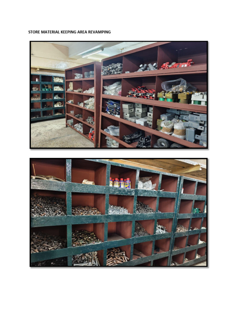 Store Material Keeping Area Revamping at BBQ | PDF