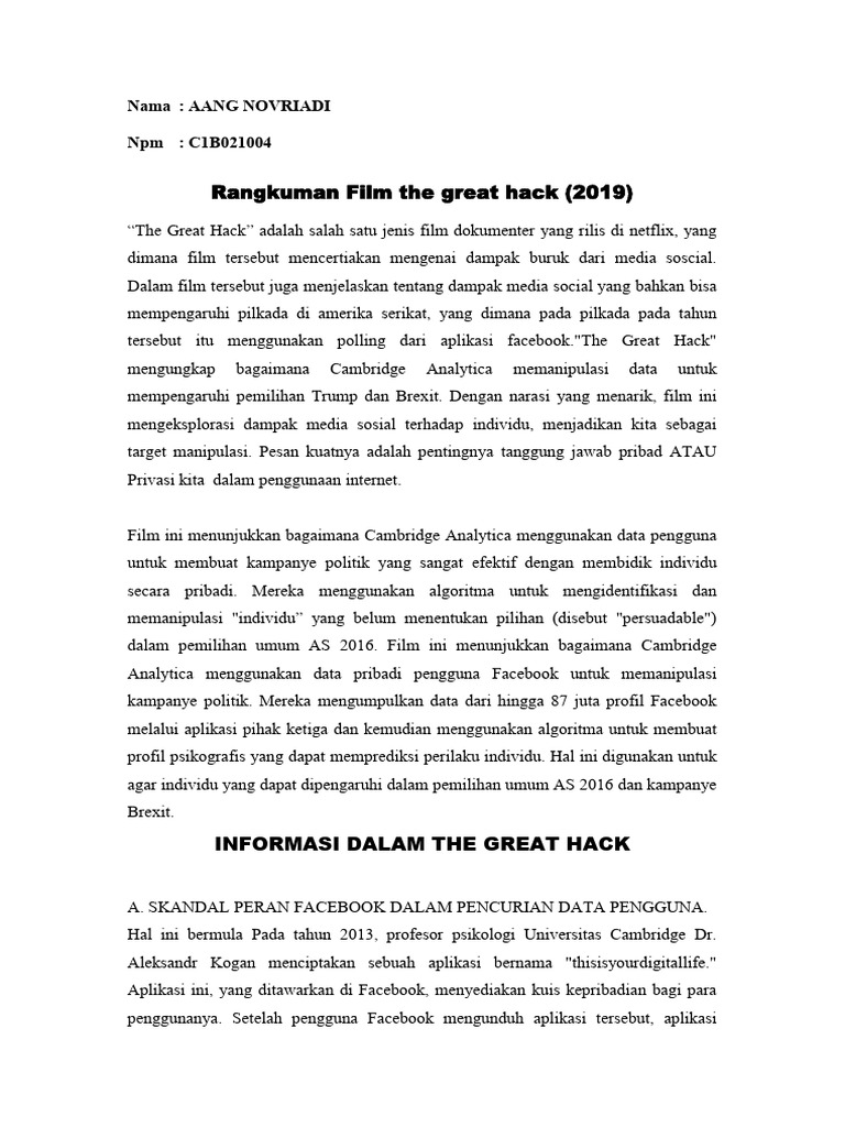 The Great Hacka | PDF