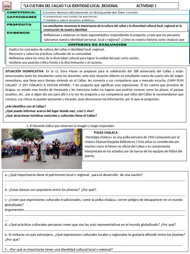 actividad 1 unidad 5 cuarto | PDF