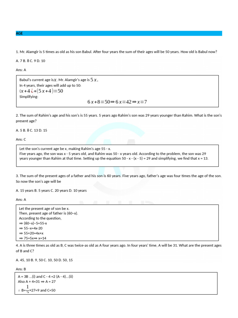 Age Done | PDF