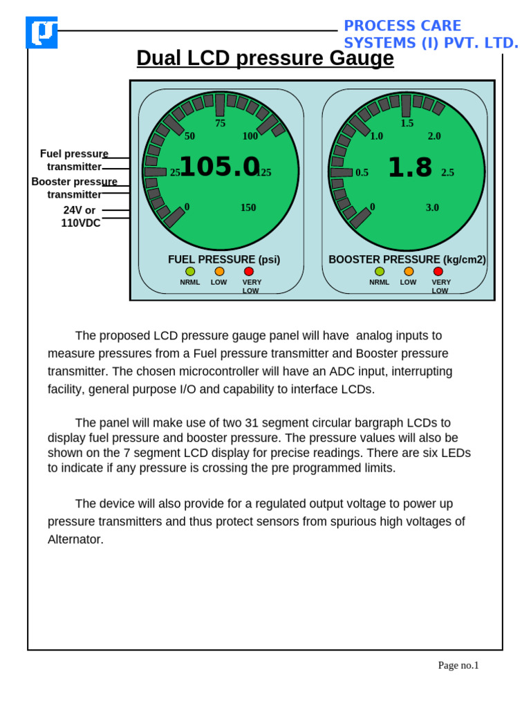 LCD Pressure Gauges MDFD | PDF