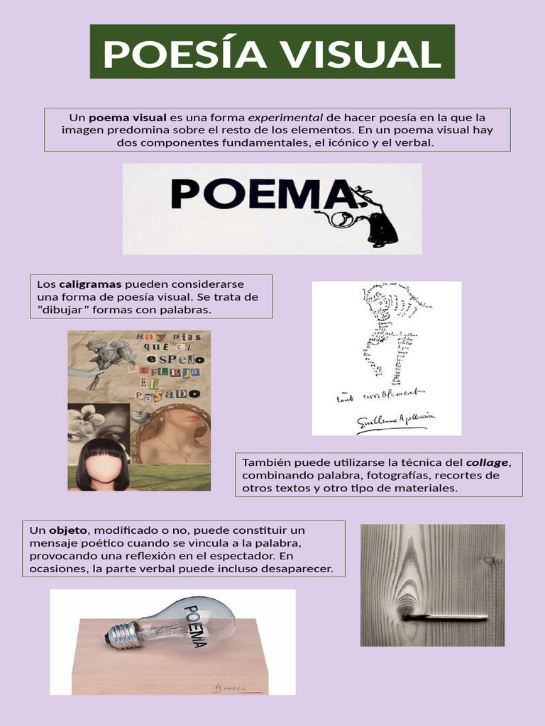 Cartel Poesía Visual | PDF