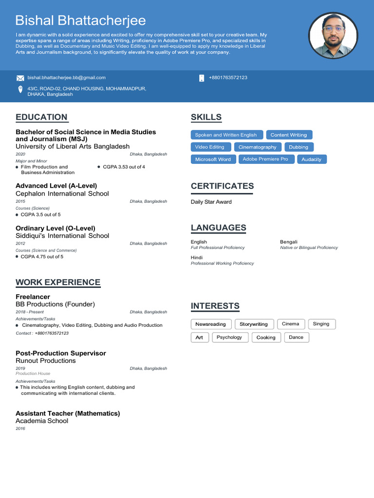 Bishal B - Resumé | PDF
