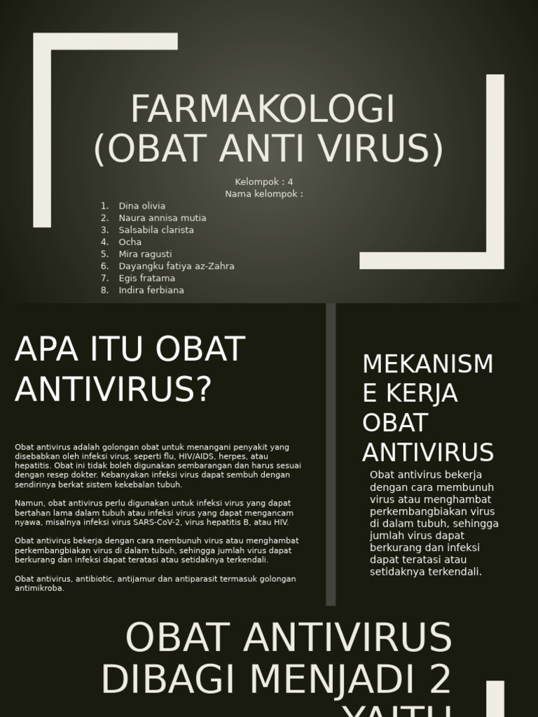Farmakologi Obat Antivirus | PDF