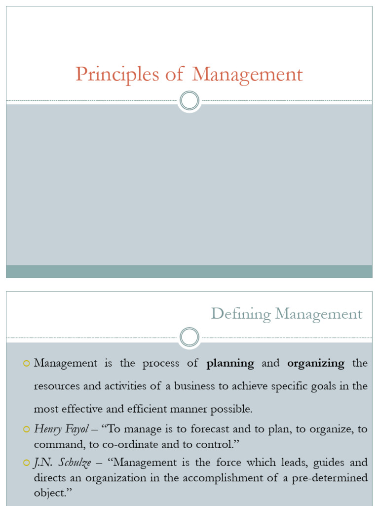 Principles of Management | PDF