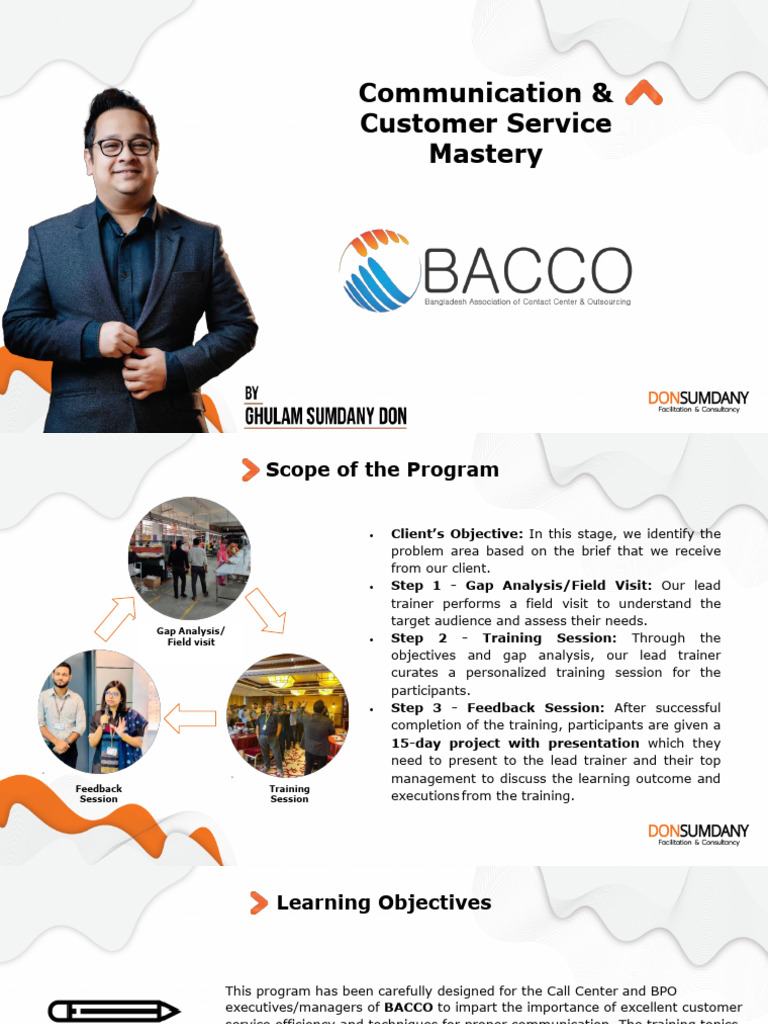 Communication & Customer Service Mastery (BACCO) | PDF
