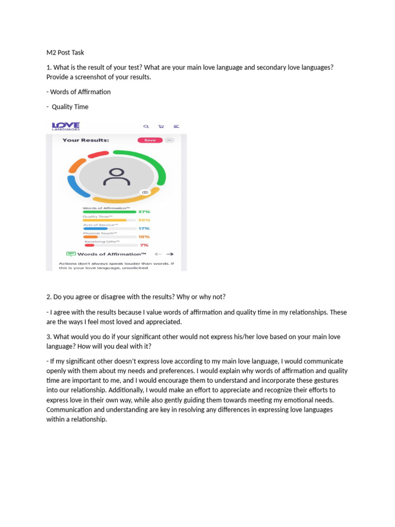 M2 Post Task LLR | PDF