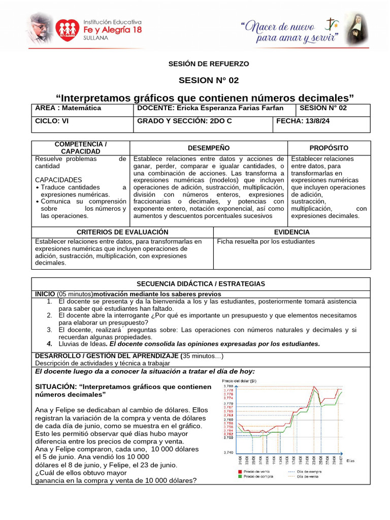 UNIDAD 4 SESIÓN REFUERZO 2 de 2do | PDF