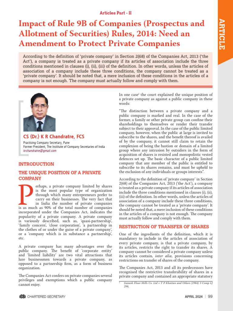 Transferability of Shares | PDF
