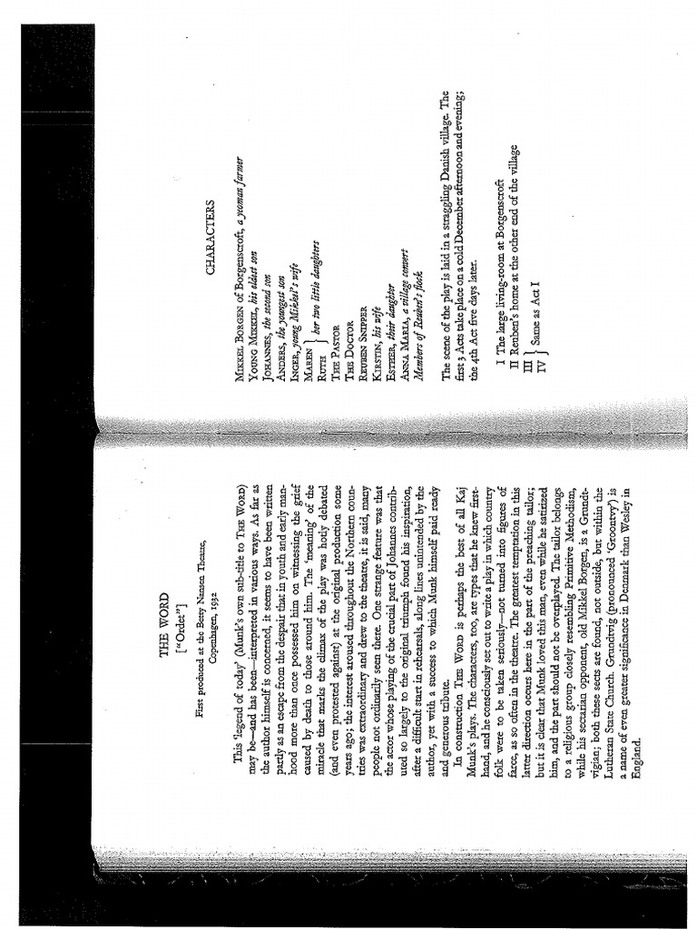 The Word Kaj Munk (Full Text) | PDF