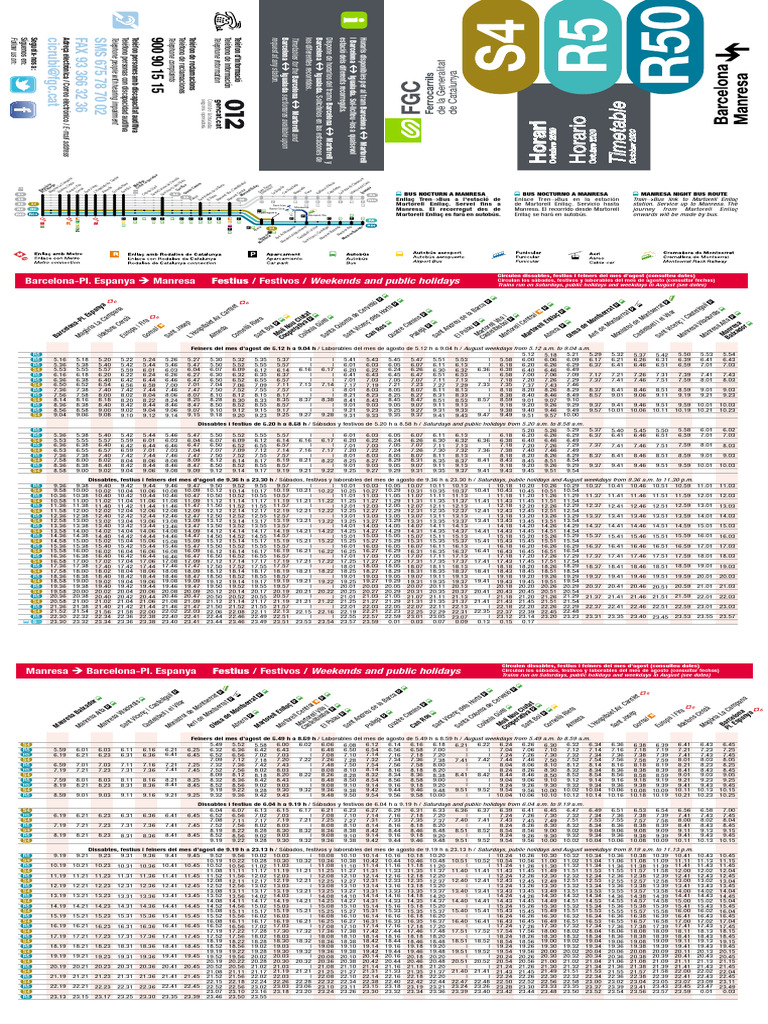 Horaris La Agost - 24 | PDF