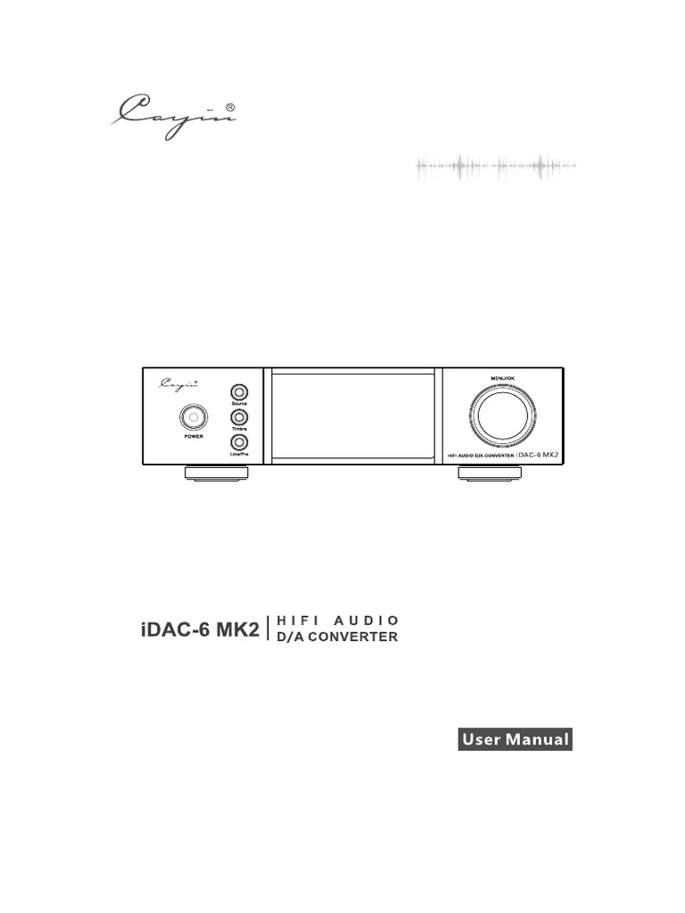 Cayin Idac 6 mk2 Manual2 | PDF