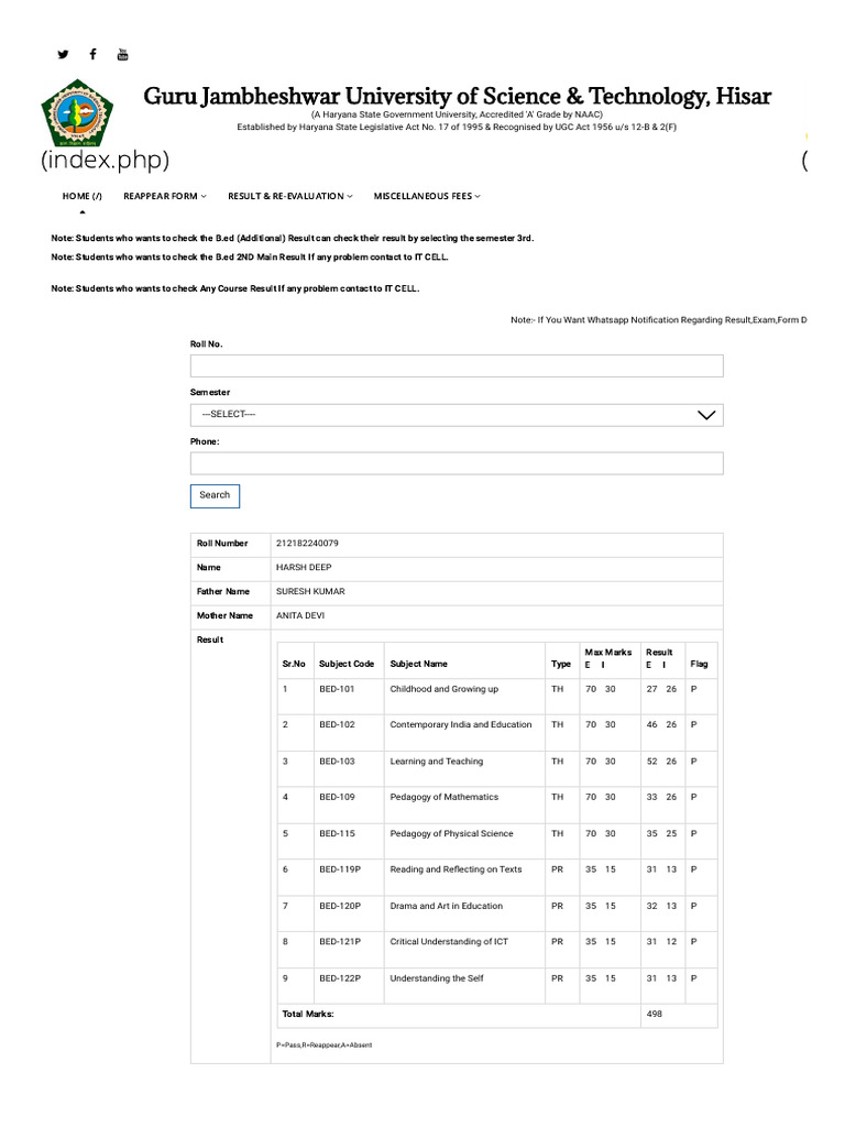 Bed Result Harsh | PDF