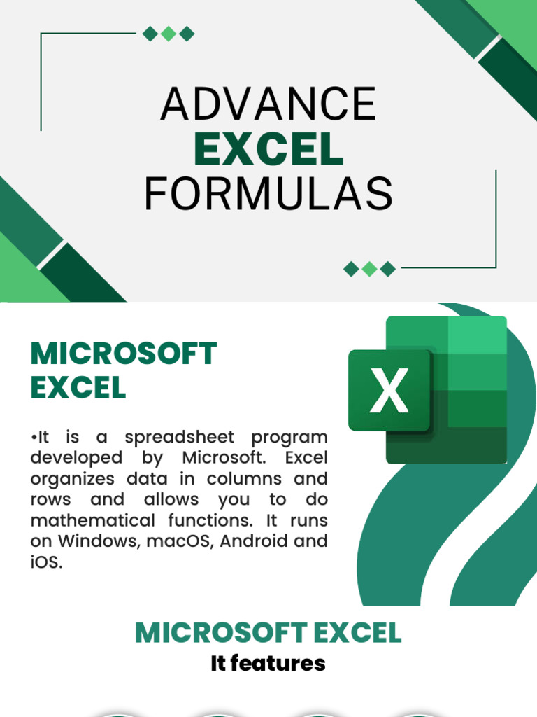 Advance Excel Techniques | PDF