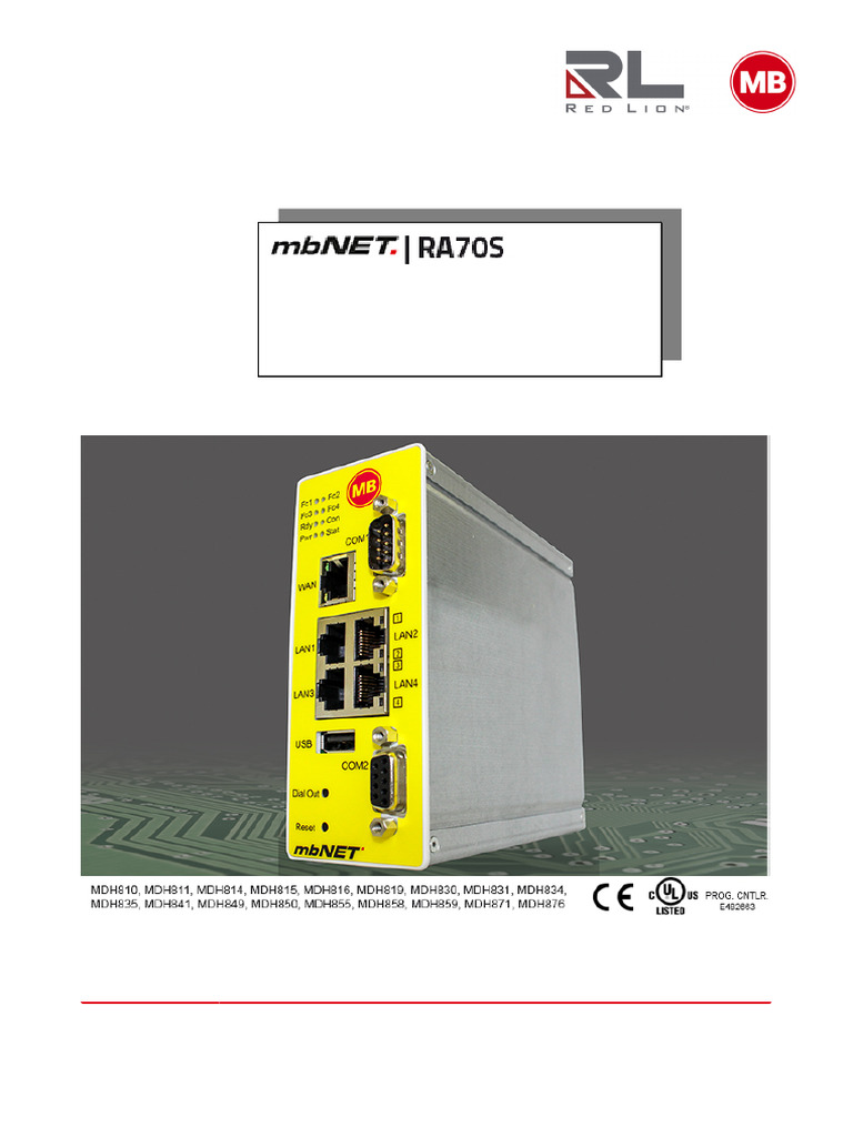 Manual MbNET V7-2-1 En | PDF