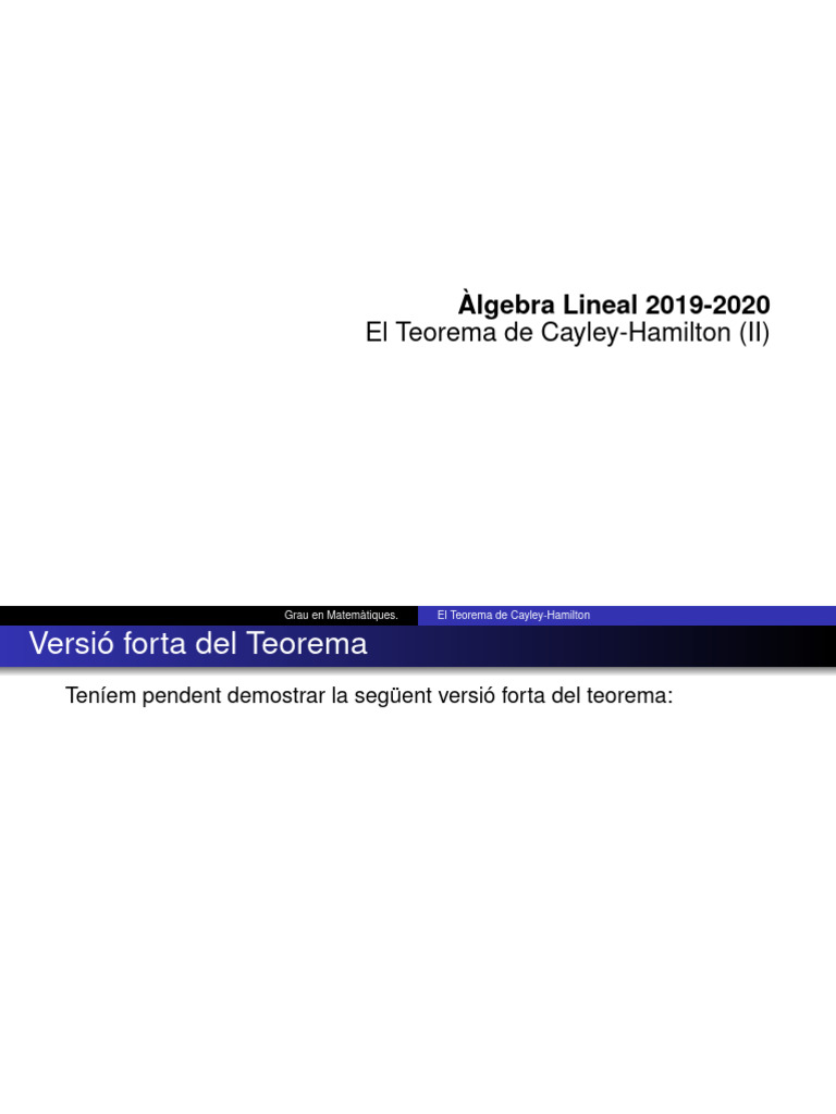 Cayley Hamilton 2 | PDF