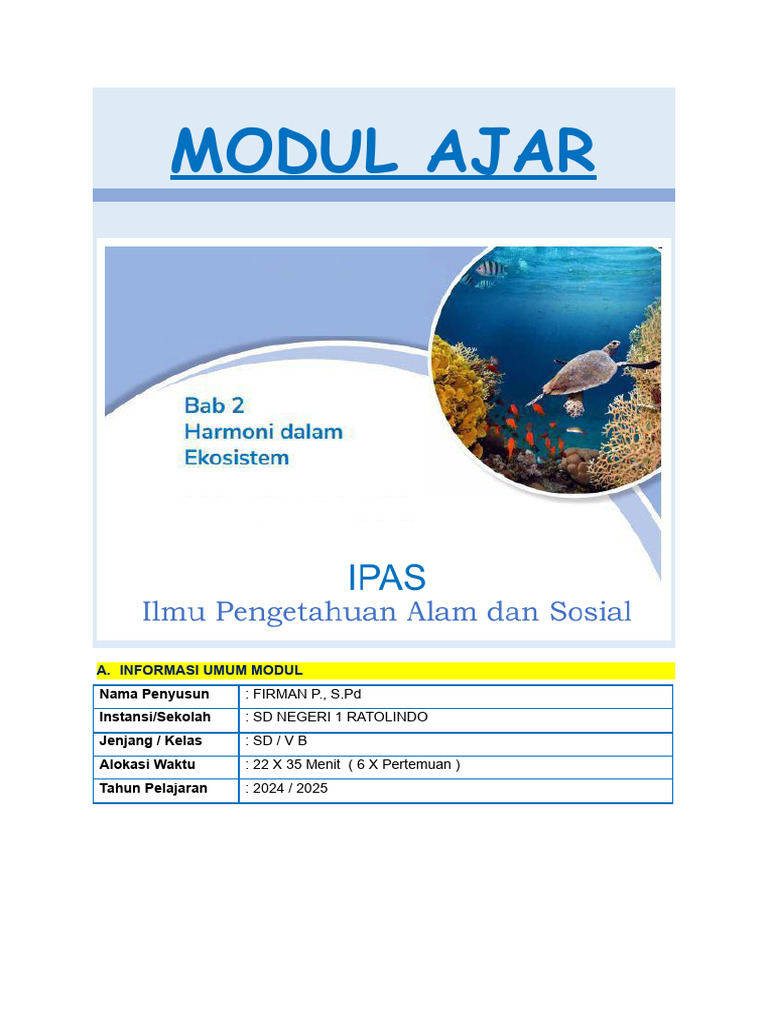 Bab 2 - Ma Ipas Kls 5 | PDF