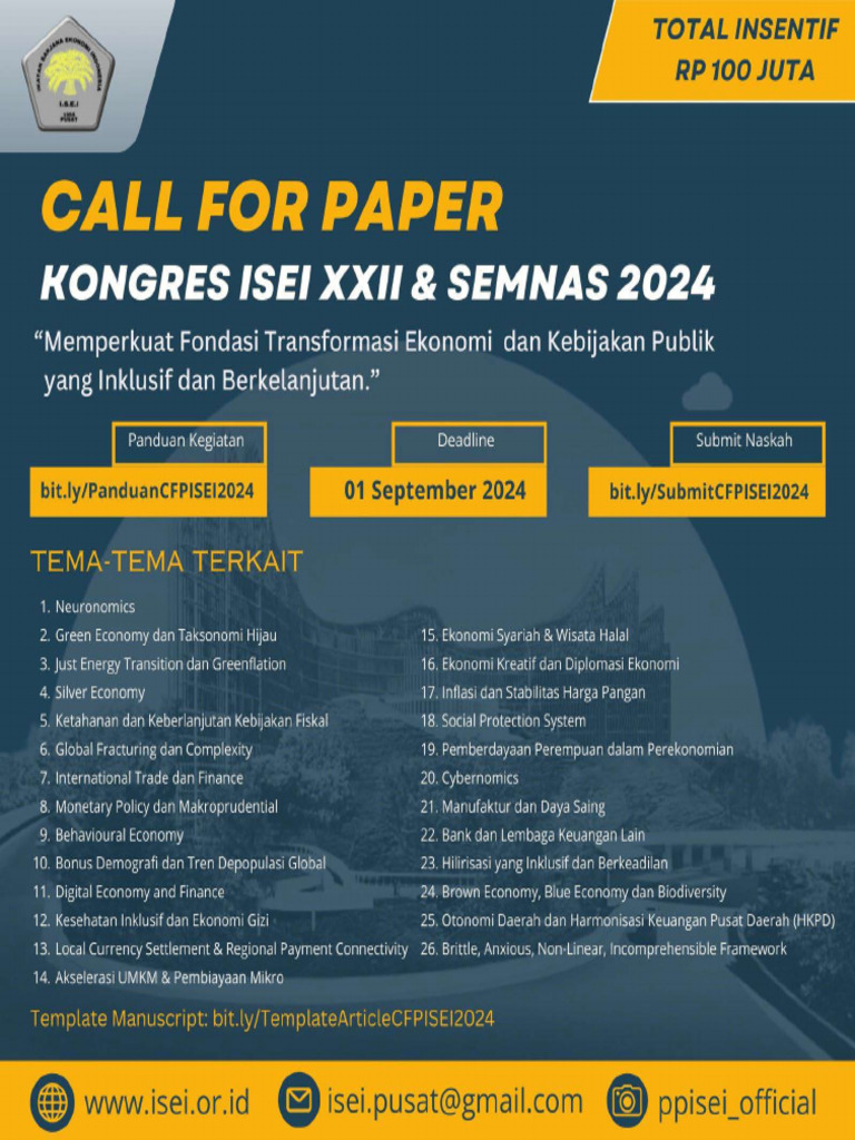 call-for-paper-kongres-isei-xxii-semnas-2024-memperkuat-fondasi-transformasi-ekonomi-dan ...