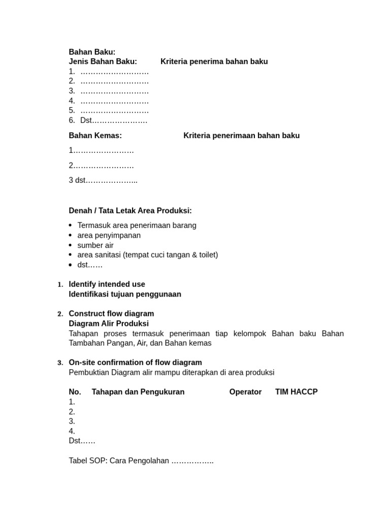 Gambar Haccp Tabel | PDF | Informática