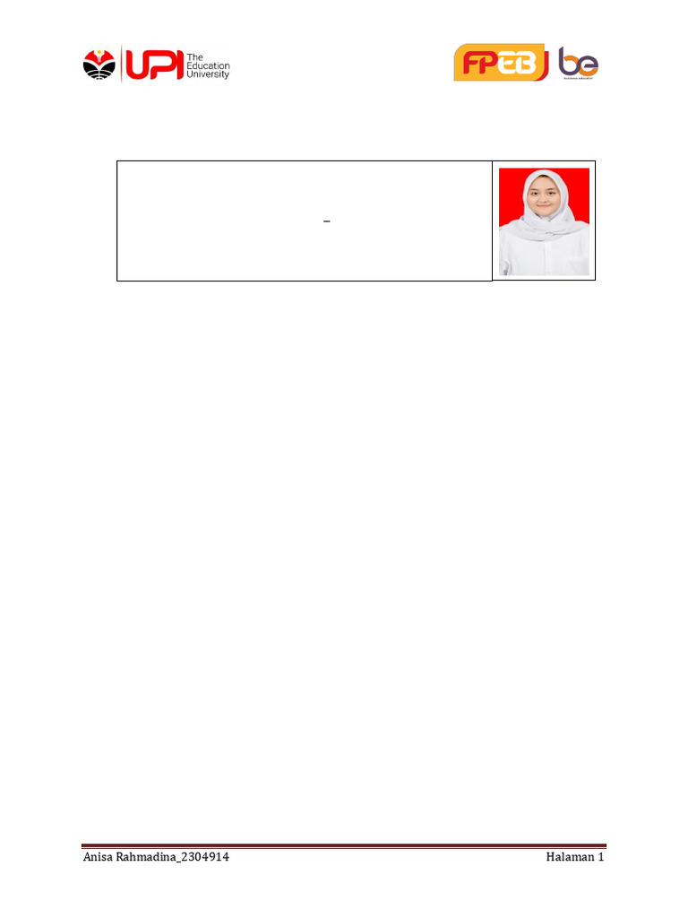 Tugas1 Anisa Rahmadina 2304914 Pendidikan Bisnis 3B | PDF