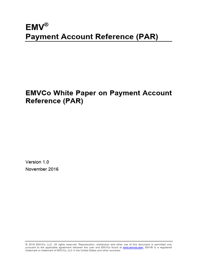EMVCo_White_Paper_on_Payment_Account_Reference | PDF