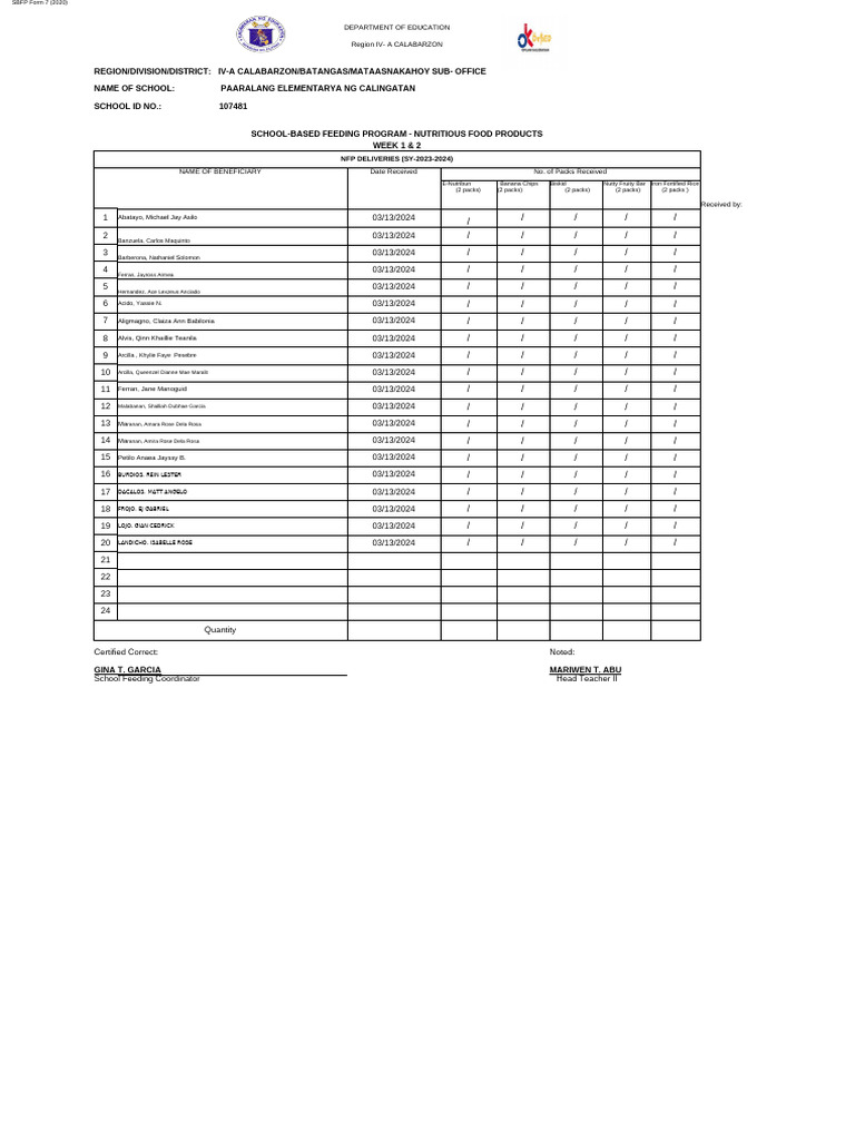 Attendance Complete | PDF