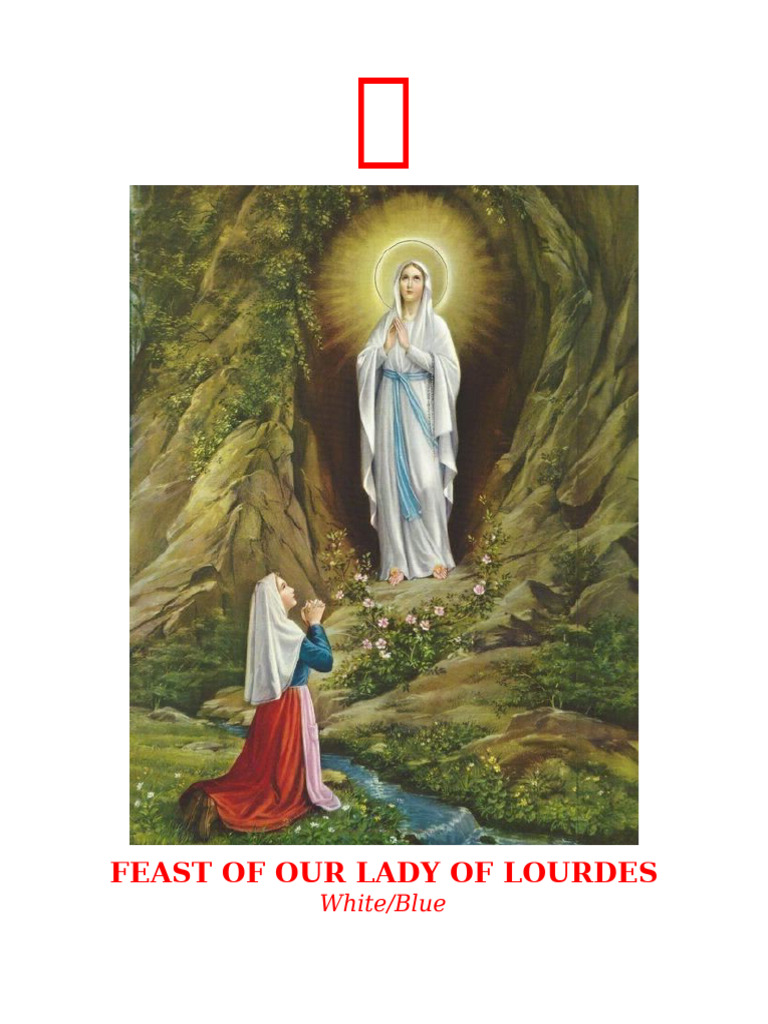 Feast of Our Lady of Lourdes | PDF