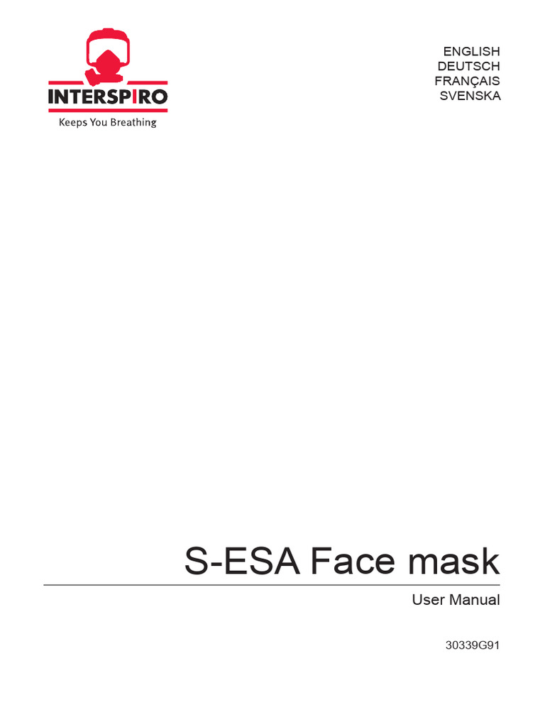 30339G91 - S-ESA Face Mask User Manual | PDF