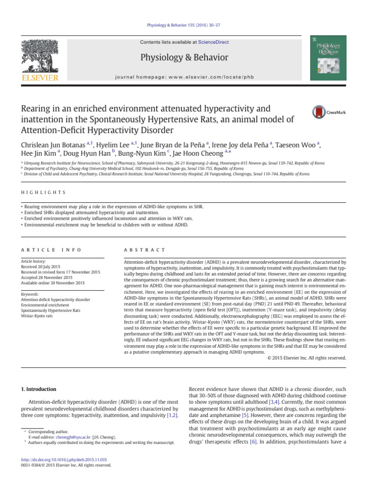 Physiology & Behavior | PDF