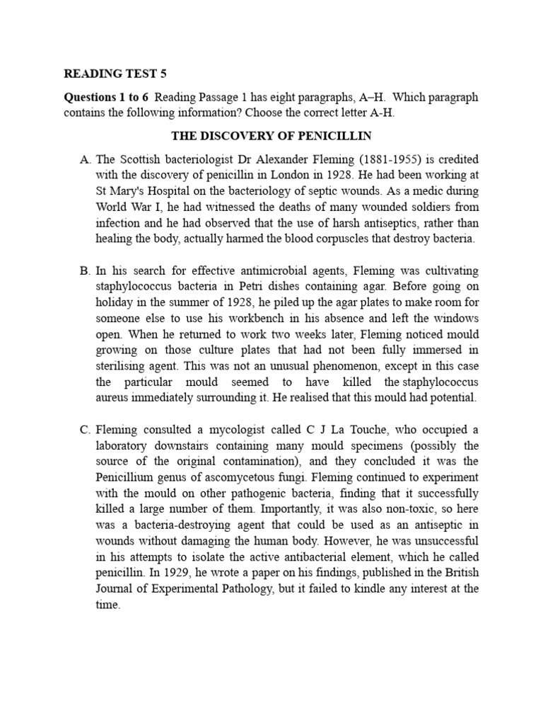 IELTS - Reading - Question | PDF